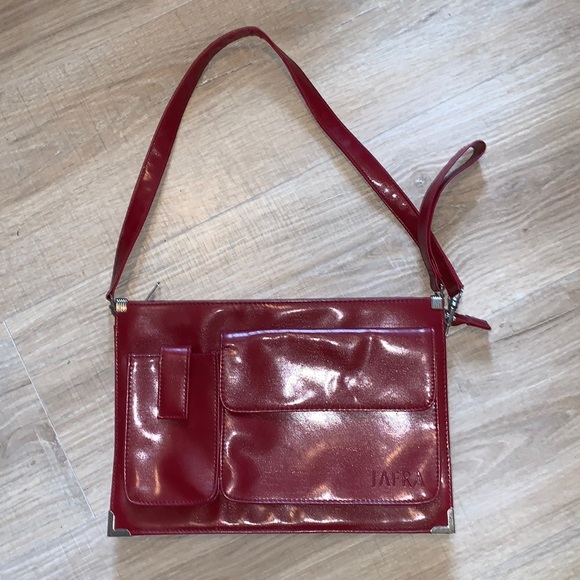JAFRA | Bags | Jafra Red Rectangle Shoulder Bag | Poshmark